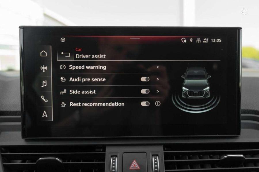 Melns Audi Q5 2023 Viļņa, ar dzinēja tilpumu 2.00 L un nobraukumu 84 tūkst. km par 34900 €, foto 17 vietnē AUTOMOTO.COM.LV
