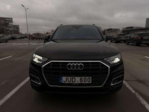 Black Audi Q5 2024 in Vilnius, with an engine capacity of 1.97 L and mileage of 18 thousand km for 38500 €, photo  on AUTOMOTO.COM.LV