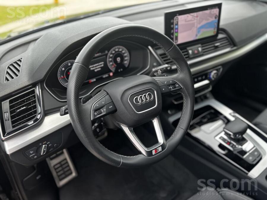Melns Audi Q5 2024 Rīga, ar dzinēja tilpumu 2.00 L un nobraukumu 43 tūkst. km par 35500 €, foto 7 vietnē AUTOMOTO.COM.LV