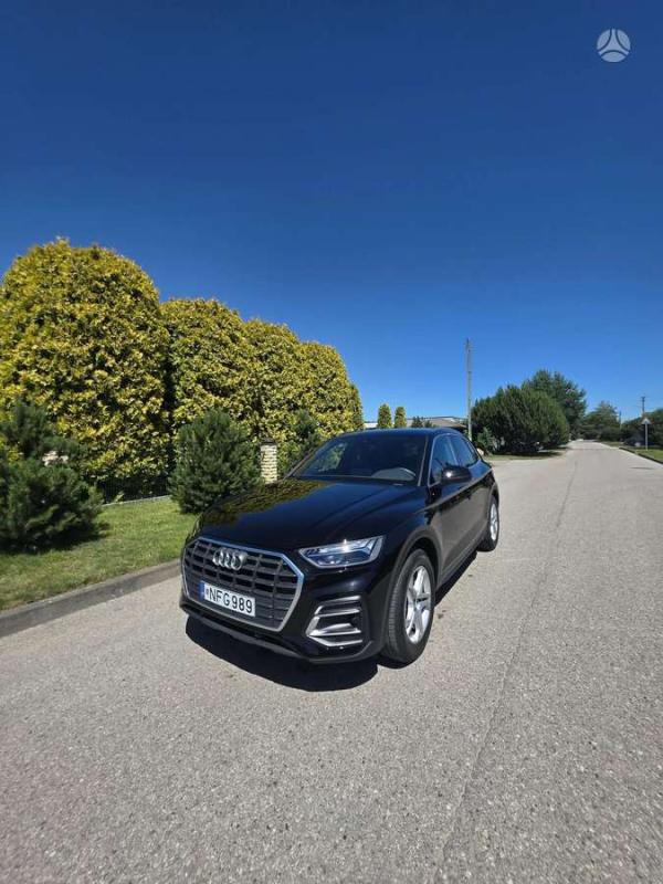 Black Audi Q5 2024 in Kaunas, with an engine capacity of 1.97 L and mileage of 33 thousand km for 31500 €, photo 1 on AUTOMOTO.COM.LV