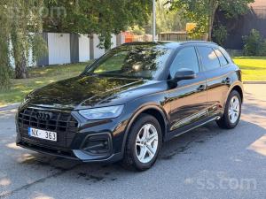 Black Audi Q5 2024 in Riga, with an engine capacity of 2.00 L and mileage of 16 thousand km for 39900 €, photo  on AUTOMOTO.COM.LV