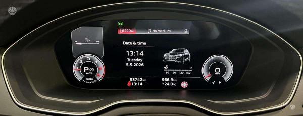 Black Audi Q5 2024 in Kaunas, with an engine capacity of 1.97 L and mileage of 54 thousand km for 35900 €, photo 5 on AUTOMOTO.COM.LV
