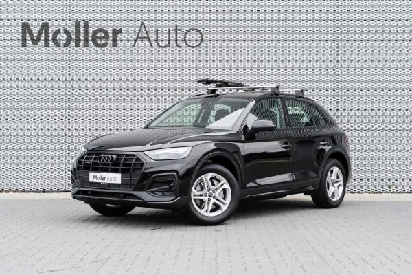 Black Audi Q5 2024 in Marupe, with an engine capacity of 2.00 L and mileage of 19 thousand km for 43900 €, photo 1 on AUTOMOTO.COM.LV