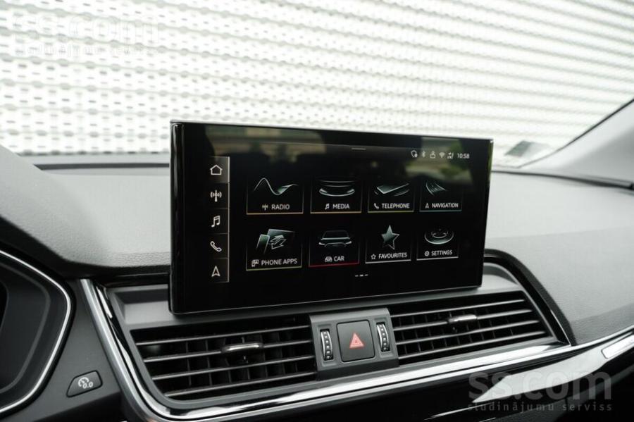 Melns Audi Q5 2024 Rīga, ar dzinēja tilpumu 2.00 L un nobraukumu 19 tūkst. km par 43900 €, foto 18 vietnē AUTOMOTO.COM.LV