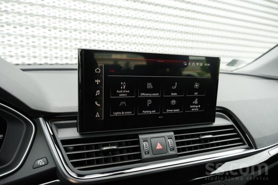 Melns Audi Q5 2024 Rīga, ar dzinēja tilpumu 2.00 L un nobraukumu 19 tūkst. km par 43900 €, foto 19 vietnē AUTOMOTO.COM.LV