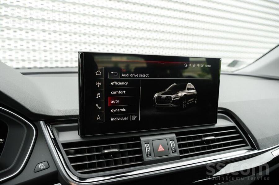 Melns Audi Q5 2024 Rīga, ar dzinēja tilpumu 2.00 L un nobraukumu 19 tūkst. km par 43900 €, foto 20 vietnē AUTOMOTO.COM.LV