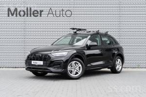 Black Audi Q5 2024 in Riga, with an engine capacity of 2.00 L and mileage of 19 thousand km for 43900 €, photo  on AUTOMOTO.COM.LV
