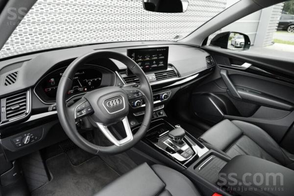 Black Audi Q5 2024 in Riga, with an engine capacity of 2.00 L and mileage of 19 thousand km for 43900 €, photo 10 on AUTOMOTO.COM.LV