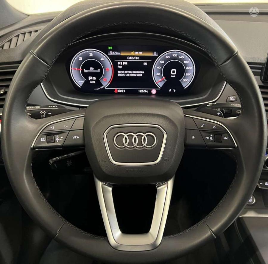 Black Audi Q5 2024 in Kaunas, with an engine capacity of 1.97 L and mileage of 41 thousand km for 31600 €, photo 7 on AUTOMOTO.COM.LV