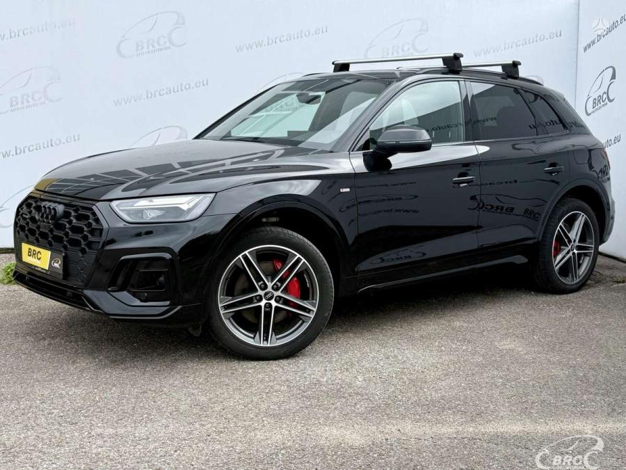 Black Audi Q5 2024 in Klaipeda, with an engine capacity of 1.98 L and mileage of 46 thousand km for 33000 €, photo 1 on AUTOMOTO.COM.LV