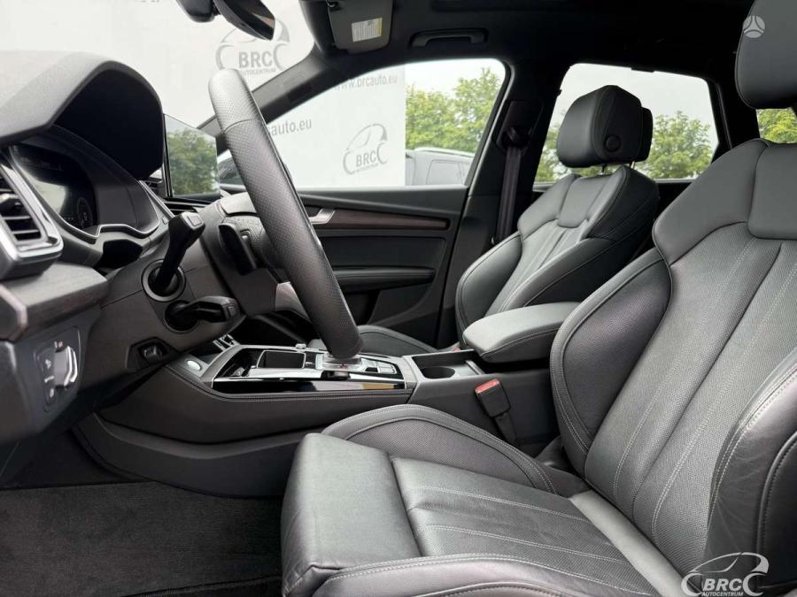 Black Audi Q5 2024 in Klaipeda, with an engine capacity of 1.98 L and mileage of 46 thousand km for 33000 €, photo 21 on AUTOMOTO.COM.LV