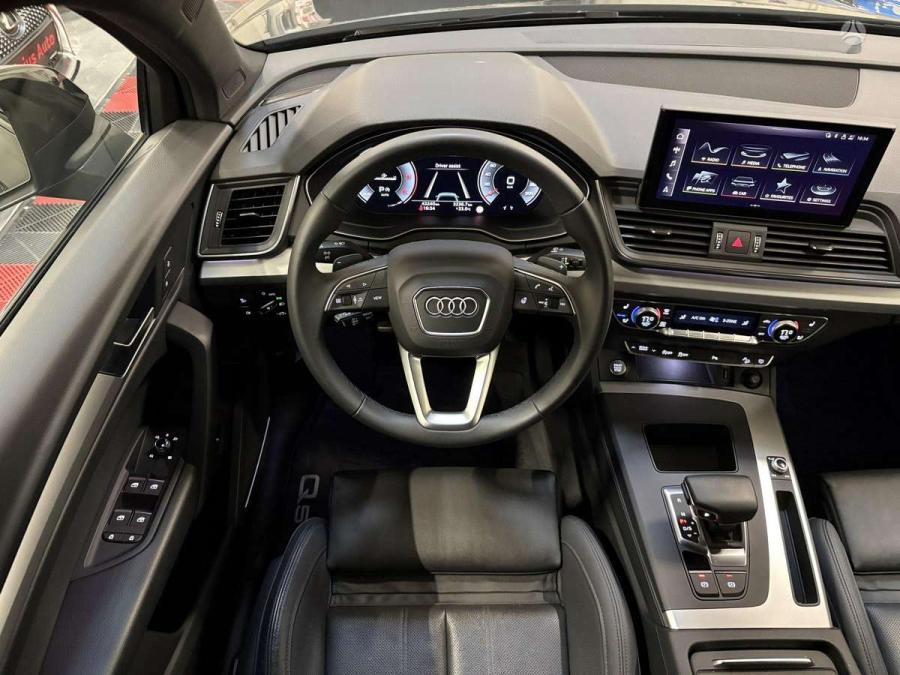 Black Audi Q5 2024 in Vilnius, with an engine capacity of 1.97 L and mileage of 44 thousand km for 44999 €, photo 20 on AUTOMOTO.COM.LV