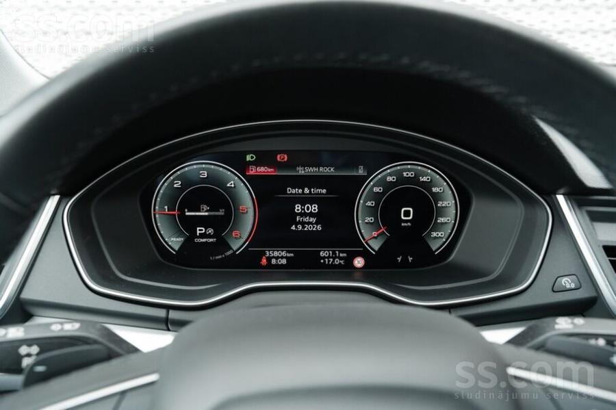 Black Audi Q5 2024 in Riga, with an engine capacity of 2.00 L and mileage of 36 thousand km for 36000 €, photo 13 on AUTOMOTO.COM.LV