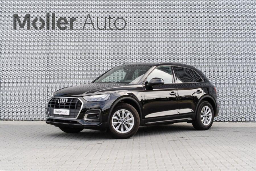Black Audi Q5 2024 in Marupe, with an engine capacity of 2.00 L and mileage of 42 thousand km for 33900 €, photo 1 on AUTOMOTO.COM.LV