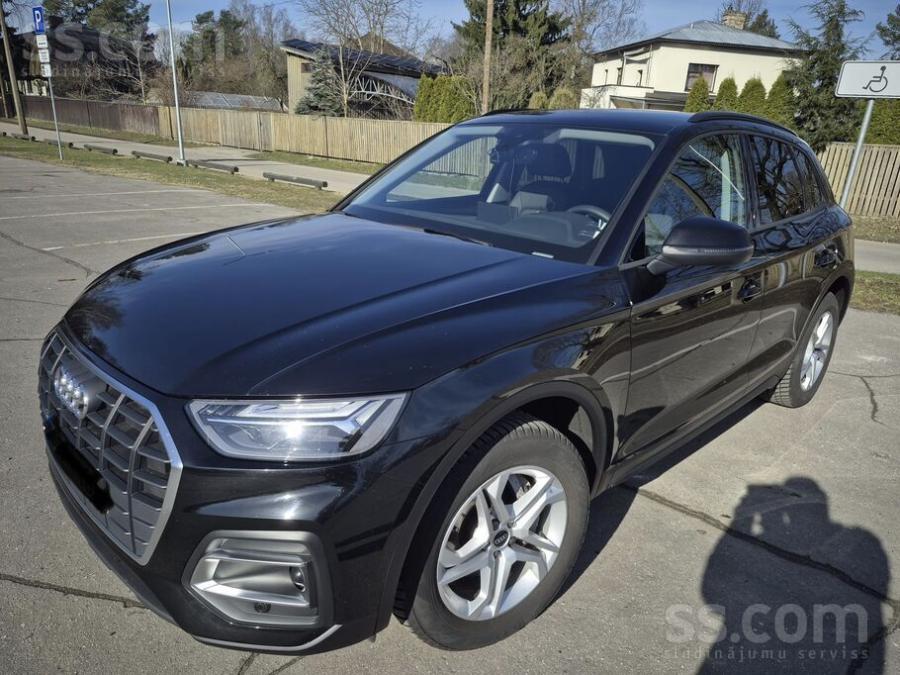 Melns Audi Q5 2025 Rīga, ar dzinēja tilpumu 2.00 L un nobraukumu 20 tūkst. km par 50700 €, foto 1 vietnē AUTOMOTO.COM.LV