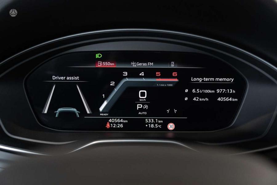 Black Audi Q5 2025 in Vilnius, with an engine capacity of 1.97 L and mileage of 41 thousand km for 36900 €, photo 30 on AUTOMOTO.COM.LV