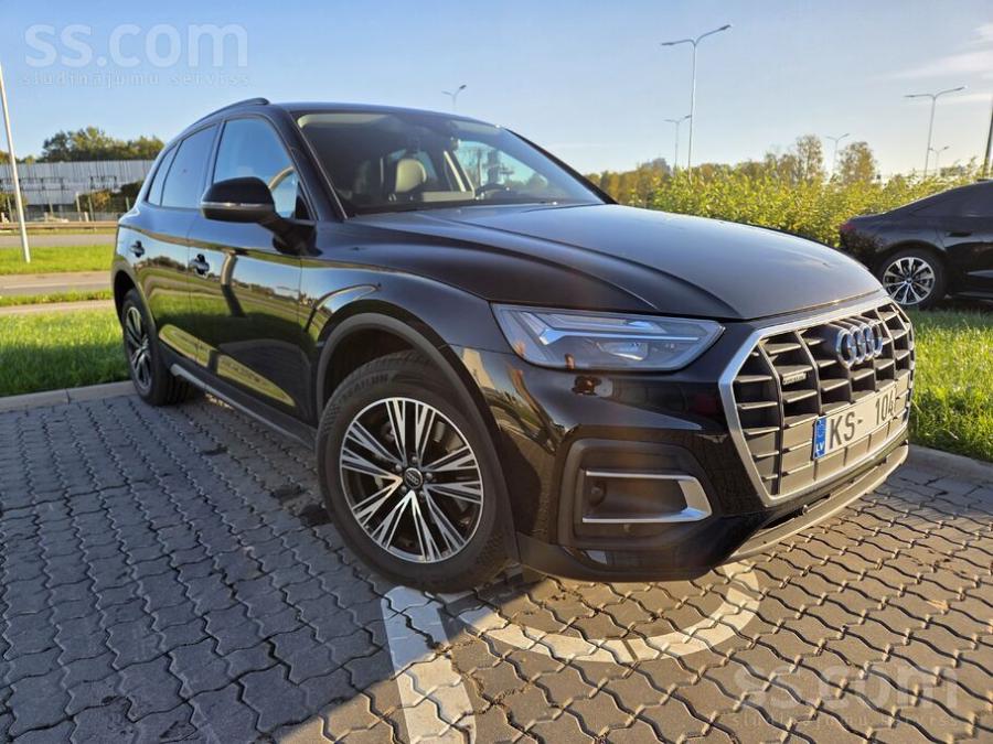 Melns Audi Q5 2025 Rīga, ar dzinēja tilpumu 2.00 L un nobraukumu 27 tūkst. km par 47500 €, foto 1 vietnē AUTOMOTO.COM.LV