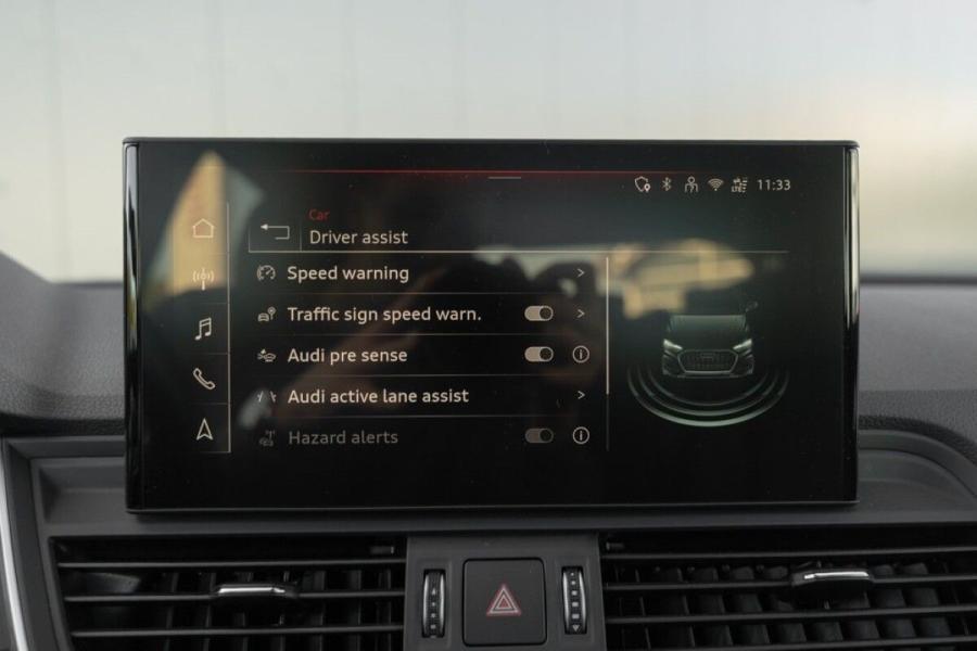 Black Audi Q5 2025 in Vilnius, with an engine capacity of 2.00 L and mileage of 45 thousand km for 34050 €, photo 13 on AUTOMOTO.COM.LV