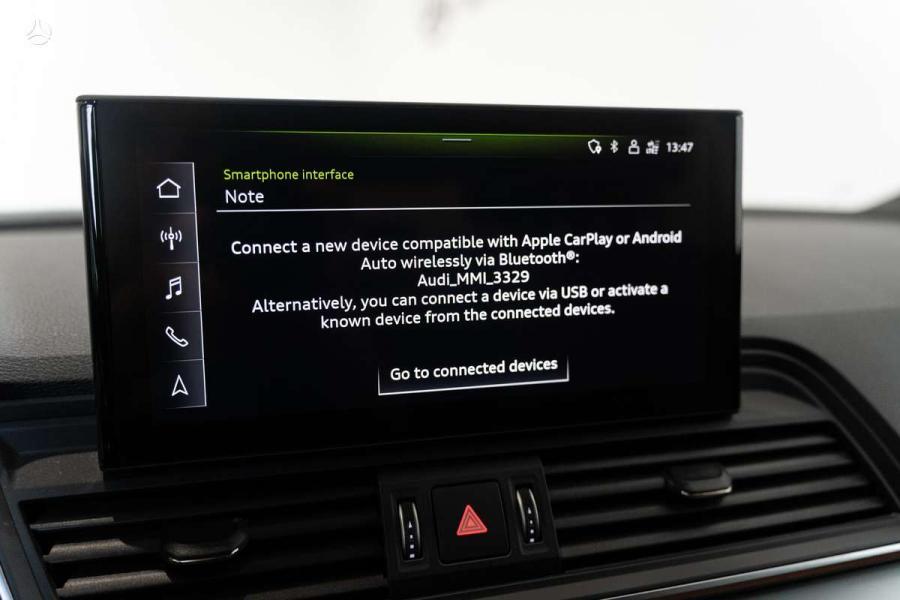 Black Audi Q5 2023 in Vilnius, with an engine capacity of 1.98 L and mileage of 74 thousand km for 36900 €, photo 26 on AUTOMOTO.COM.LV