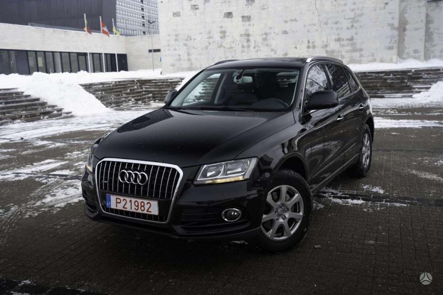 Black Audi Q5 2015 in Vilnius, with an engine capacity of 1.99 L and mileage of 216 thousand km for 12300 €, photo 2 on AUTOMOTO.COM.LV