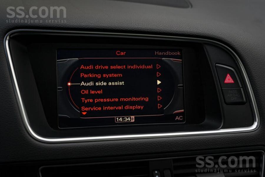 Black Audi Q5 2010 in Riga, with an engine capacity of 3.00 L and mileage of 185 thousand km for 13500 €, photo 27 on AUTOMOTO.COM.LV