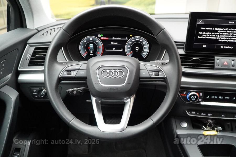 Black Audi Q5 2024 in Tallinn, with an engine capacity of 2.00 L and mileage of 45 thousand km for 35900 €, photo 13 on AUTOMOTO.COM.LV