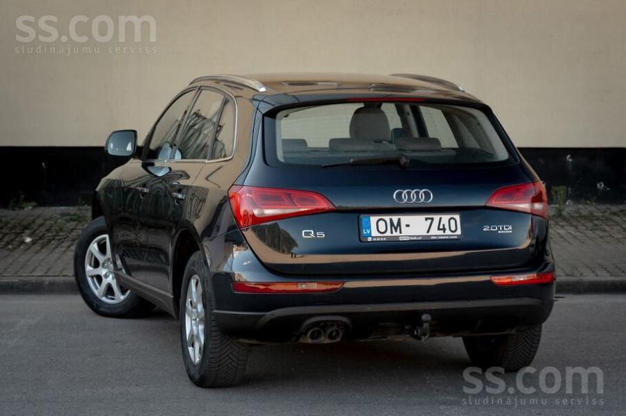 Blue Audi Q5 2009 in Talsi, with an engine capacity of 2.00 L and mileage of 340 thousand km for 9450 €, photo 5 on AUTOMOTO.COM.LV