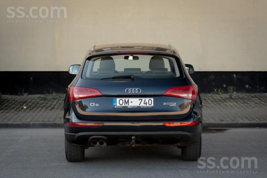 Blue Audi Q5 2009 in Talsi, with an engine capacity of 2.00 L and mileage of 340 thousand km for 9450 €, photo 6 on AUTOMOTO.COM.LV