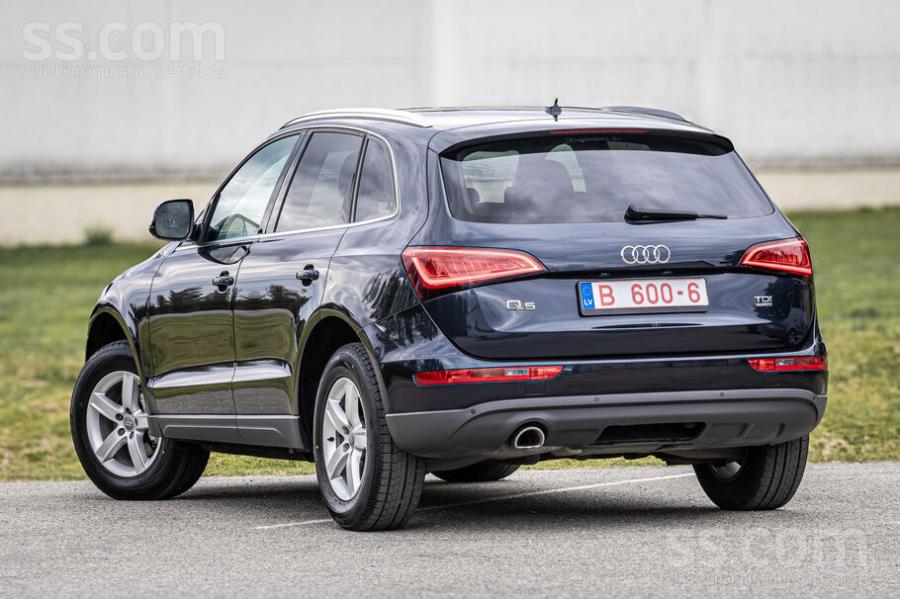 Blue Audi Q5 2013 in Tukums, with an engine capacity of 2.00 L and mileage of 185 thousand km for 13500 €, photo 7 on AUTOMOTO.COM.LV