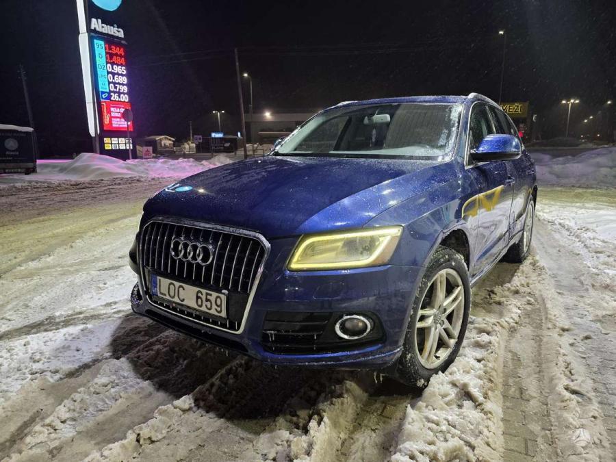 Blue Audi Q5 2013 in Utena, with an engine capacity of 1.98 L and mileage of 244 thousand km for 5900 €, photo 1 on AUTOMOTO.COM.LV
