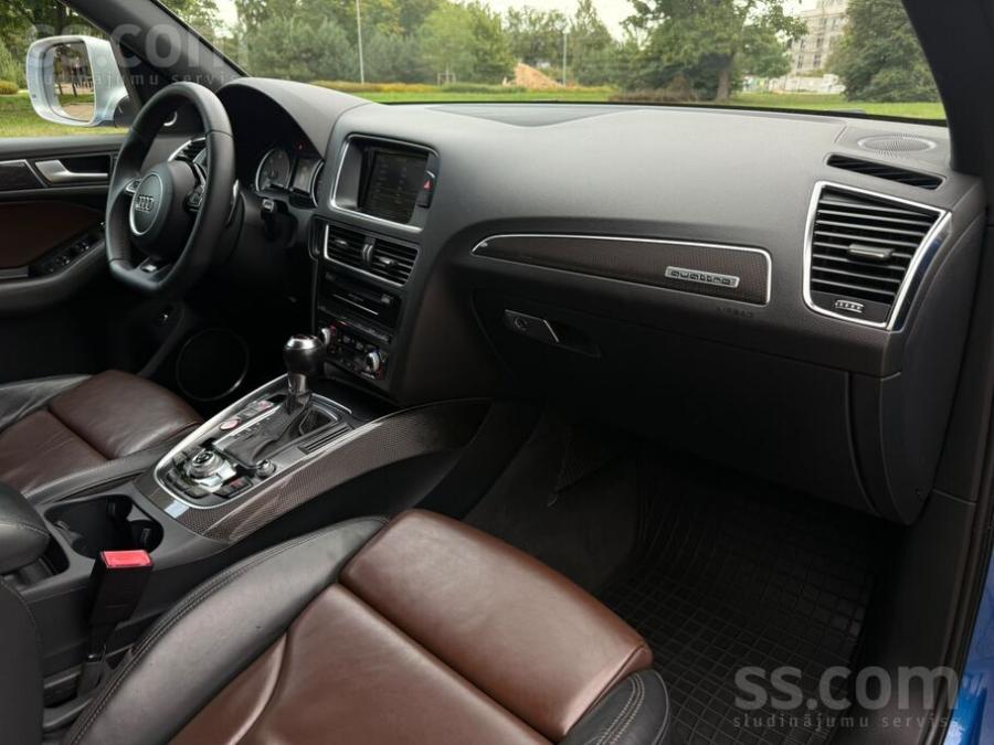 Blue Audi Q5 2013 in Riga, with an engine capacity of 3.00 L and mileage of 210 thousand km for 15990 €, photo 18 on AUTOMOTO.COM.LV