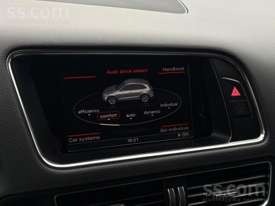 Blue Audi Q5 2013 in Riga, with an engine capacity of 3.00 L and mileage of 210 thousand km for 15990 €, photo 20 on AUTOMOTO.COM.LV