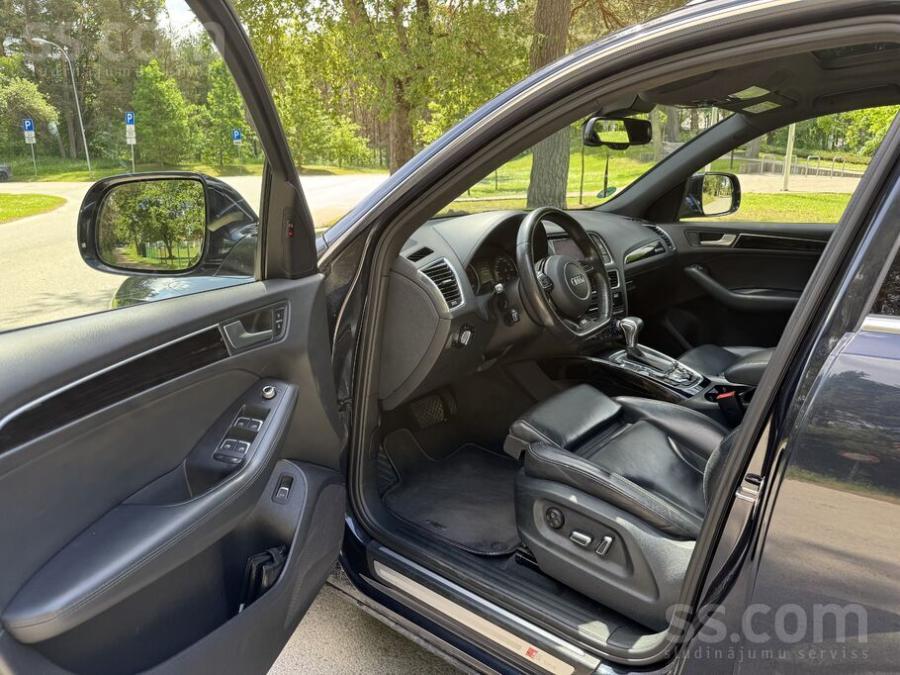 Blue Audi Q5 2014 in Jurmala, with an engine capacity of 3.00 L and mileage of 241 thousand km for 14200 €, photo 10 on AUTOMOTO.COM.LV