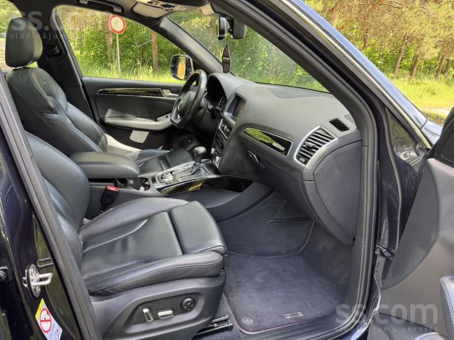 Blue Audi Q5 2014 in Jurmala, with an engine capacity of 3.00 L and mileage of 241 thousand km for 14200 €, photo 11 on AUTOMOTO.COM.LV
