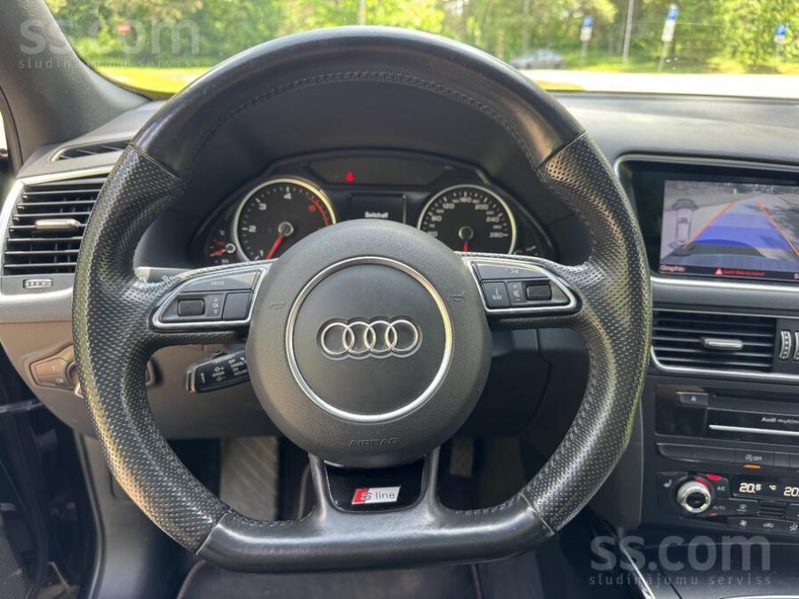 Blue Audi Q5 2014 in Jurmala, with an engine capacity of 3.00 L and mileage of 241 thousand km for 14200 €, photo 16 on AUTOMOTO.COM.LV