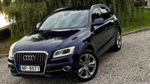 Zils Audi Q5 2014 Jūrmala, ar dzinēja tilpumu 3.00 L un nobraukumu 237 tūkst. km par 16950 €, foto  vietnē AUTOMOTO.COM.LV
