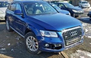 Zils Audi Q5 2014 Rīga, ar dzinēja tilpumu 2.00 L un nobraukumu 154 tūkst. km par 13500 €, foto  vietnē AUTOMOTO.COM.LV