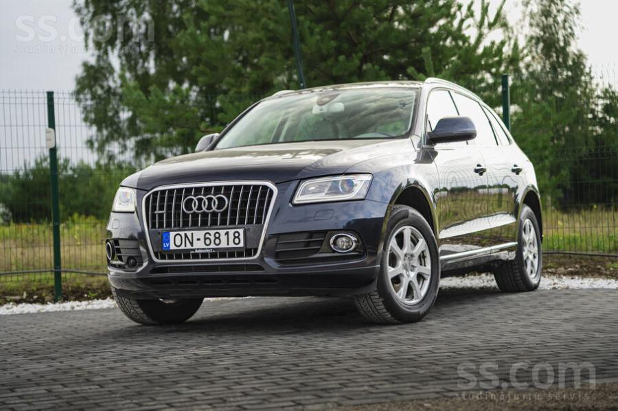 Blue Audi Q5 2014 in Riga, with an engine capacity of 3.00 L and mileage of 357 thousand km for 13490 €, photo 1 on AUTOMOTO.COM.LV