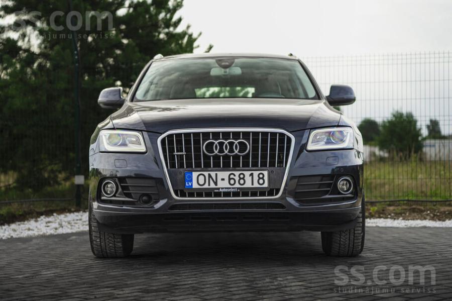 Blue Audi Q5 2014 in Riga, with an engine capacity of 3.00 L and mileage of 357 thousand km for 13490 €, photo 3 on AUTOMOTO.COM.LV