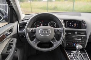 Blue Audi Q5 2014 in Riga, with an engine capacity of 3.00 L and mileage of 357 thousand km for 13490 €, photo 16 on AUTOMOTO.COM.LV