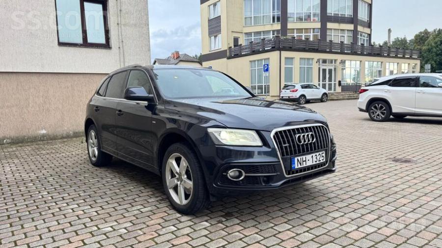 Blue Audi Q5 2014 in Riga, with an engine capacity of 3.00 L and mileage of 347 thousand km for 12450 €, photo 1 on AUTOMOTO.COM.LV