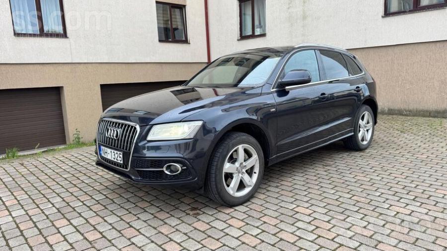 Blue Audi Q5 2014 in Riga, with an engine capacity of 3.00 L and mileage of 347 thousand km for 12450 €, photo 3 on AUTOMOTO.COM.LV