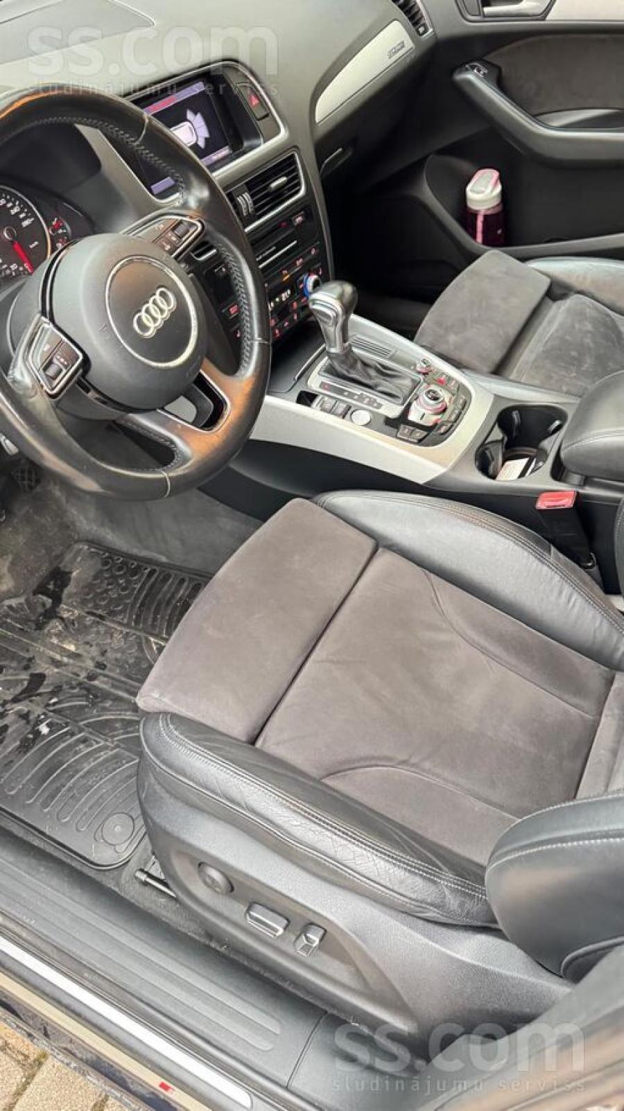 Blue Audi Q5 2014 in Riga, with an engine capacity of 3.00 L and mileage of 347 thousand km for 12450 €, photo 8 on AUTOMOTO.COM.LV