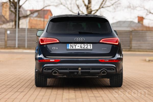 Blue Audi Q5 2015 in Riga, with an engine capacity of 3.00 L and mileage of 269 thousand km for 12970 €, photo 5 on AUTOMOTO.COM.LV