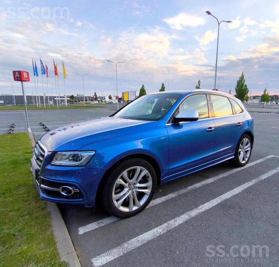 Blue Audi Q5 2015 in Riga, with an engine capacity of 3.00 L and mileage of 177 thousand km for 17300 €, photo 1 on AUTOMOTO.COM.LV