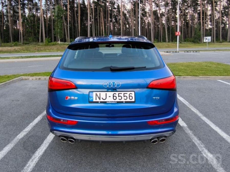 Blue Audi Q5 2015 in Riga, with an engine capacity of 3.00 L and mileage of 177 thousand km for 17300 €, photo 6 on AUTOMOTO.COM.LV
