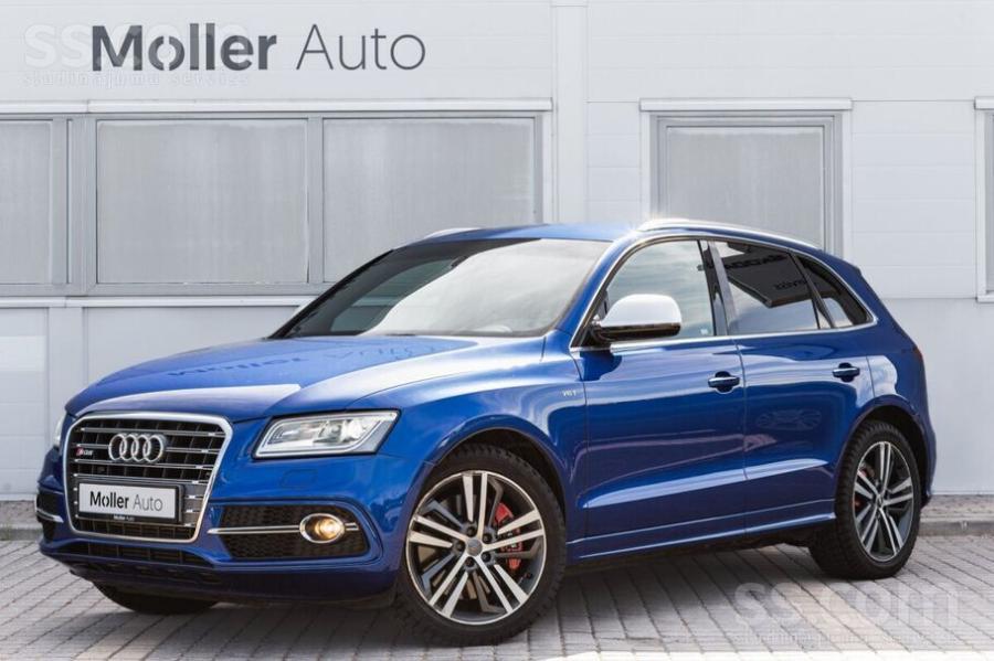 Blue Audi Q5 2015 in Ventspils, with an engine capacity of 3.00 L and mileage of 223 thousand km for 17700 €, photo 1 on AUTOMOTO.COM.LV