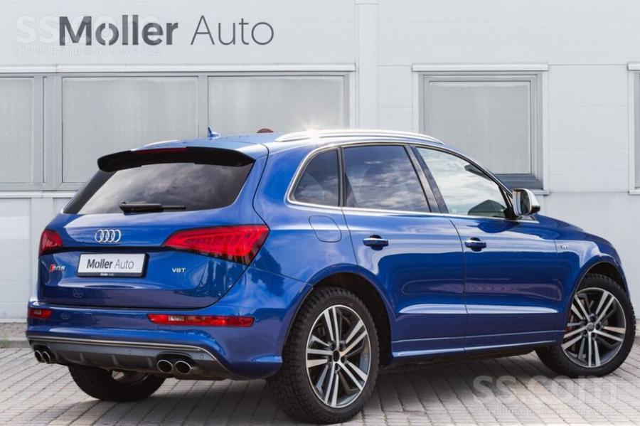 Blue Audi Q5 2015 in Ventspils, with an engine capacity of 3.00 L and mileage of 223 thousand km for 17700 €, photo 6 on AUTOMOTO.COM.LV