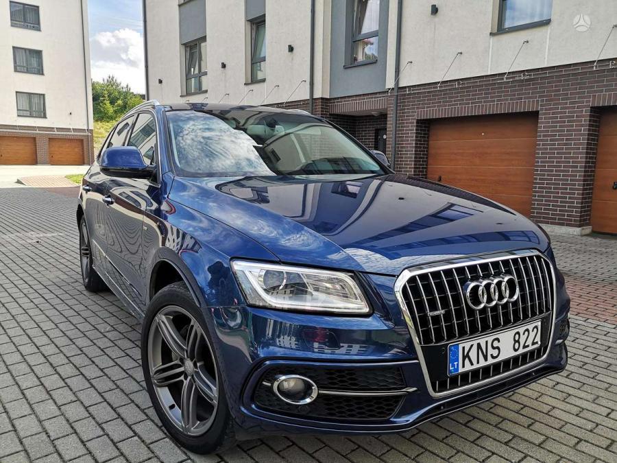 Zils Audi Q5 2015 Klaipėda, ar dzinēja tilpumu 2.00 L un nobraukumu 140 tūkst. km par 16300 €, foto 1 vietnē AUTOMOTO.COM.LV