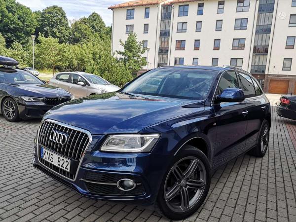 Blue Audi Q5 2015 in Klaipeda, with an engine capacity of 2.00 L and mileage of 140 thousand km for 16300 €, photo 3 on AUTOMOTO.COM.LV